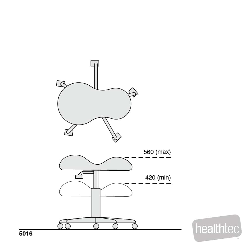 HT Round Top Stool • Healthtec