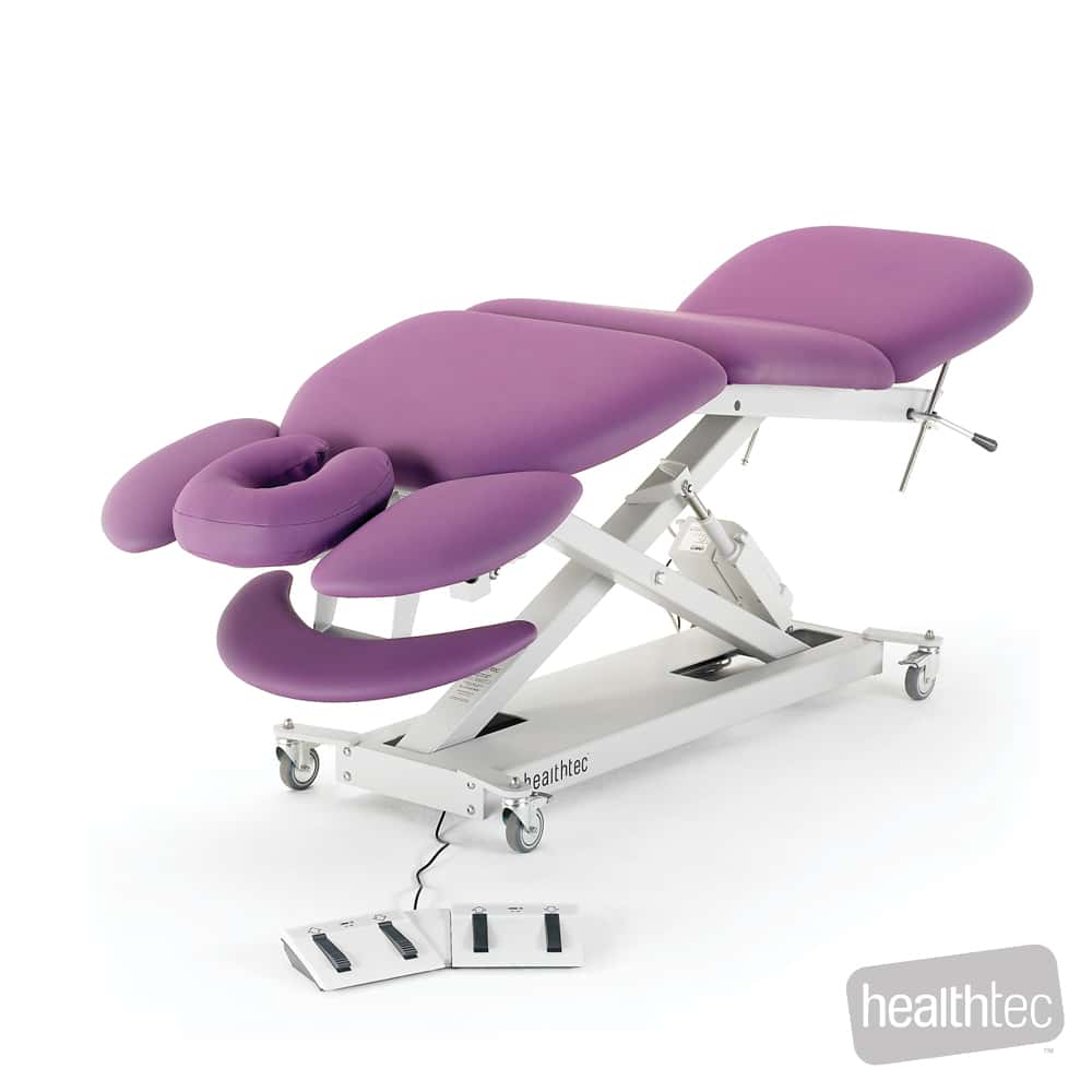 SX Contour Massage Table with Mid-Lift and Tail-Lift • Healthtec