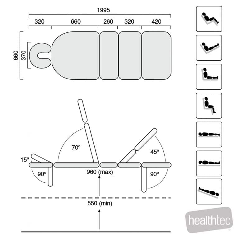Neurological Bobath Plinth – Two Section • Healthtec